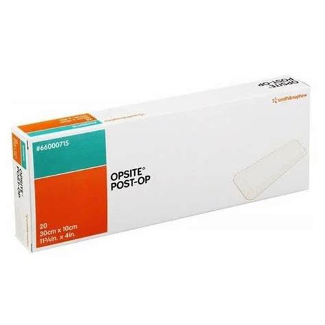 Opsite Post Operative Dressing Pad Hospital For Protection From Infection Packaging Type Box