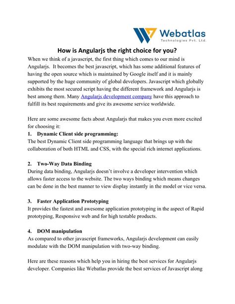 Ppt How Angularjs Is The Right Choice For You Powerpoint Presentation