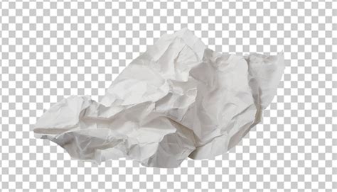 Papel Arrugado Aislado Sobre Un Fondo Transparente Archivo PSD Premium