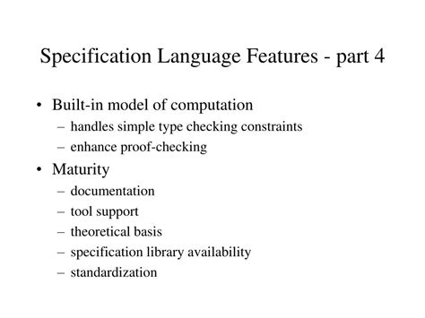 Ppt Mathematical Modeling And Formal Specification Languages Powerpoint Presentation Id1702563