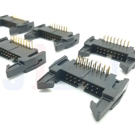 20mm Pitch 19 Pin Straight Idc Ejector Header Connector Box Header Male Female Socket Ejector