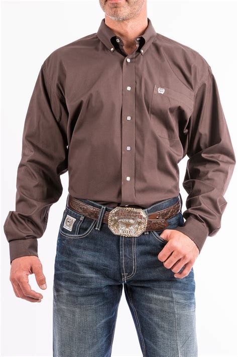 Cinch Mens Solid Navy Button Down Western Shirt Mtw1104667 Haegles