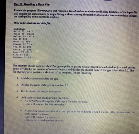 Solved Exceptions Part I Count Letters File Chegg