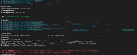 Cli New Progress Bar Method Of Giving Feedback While Deploying The Stacks Hides Useful