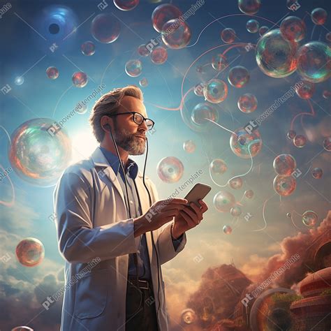 Mobile Health Monitoring Care Icons And Stethoscope AI Image PoweredTemplate