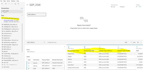 Tableau Api How To Prevent Or Make Data Interpreter To Take Only The