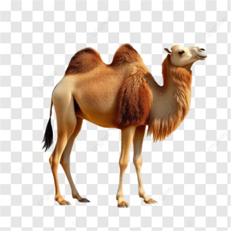 حيوان صحراوي، جمل الجمل العربي، منظر جانبي، جسم كامل، نسيج فرو مفصل