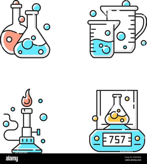 Lab Tools RGB Color Icons Set Stock Vector Image Art Alamy