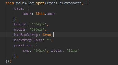 Panelclass Missing From Mddialogconfig Issue Angular Components Github