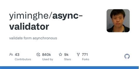 github yiminghe async validator validate form asynchronous