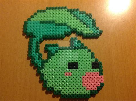 Digimon Leafmon In Perler By Shalialove On Deviantart