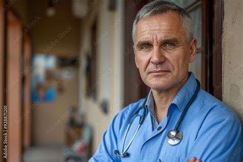 Nurse Hospital Health Services Smiling Nurse Caring For The Aged Granny Grandpa Generative Ai