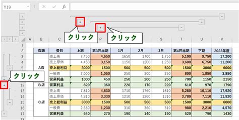 【エクセル】行や列をグループ化して折りたたんで非表示に！アウトライン機能の活用術 Excelの森