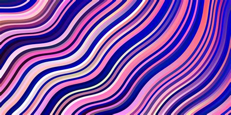 Light Blue Red Vector Background With Curves Colorful Geometric Sample With Gradient Curves