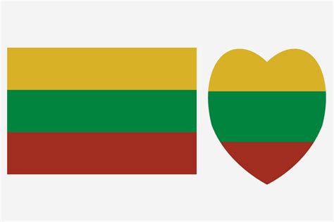 Lithuanian Flag Of Lithuania Free Vector Vector Art At Vecteezy