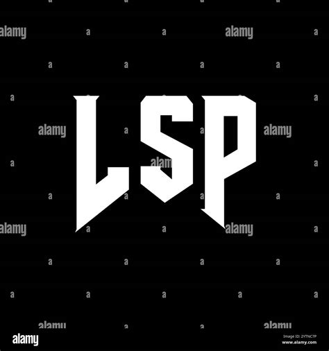 Lsp Letter Logo Design For Technology Company Lsp Logo Design Black