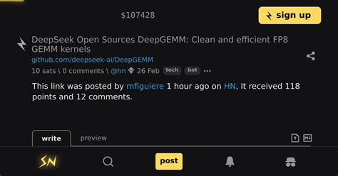 Deepseek Open Sources Deepgemm Clean And Efficient Fp8 Gemm Kernels Stacker News ~tech