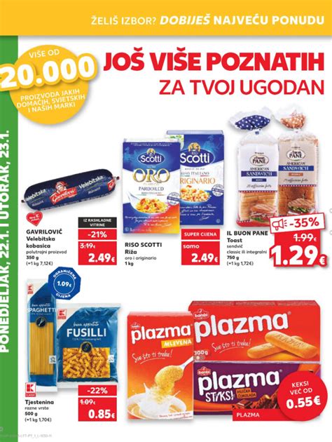 Kaufland akcija za početak tjedna do 23 01