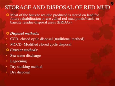 Red Mud Processing And Utilization