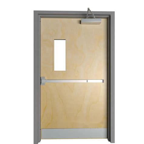Steel Frame Wooden Leaf Fire Door China Steel Frame Wooden Leaf Fire