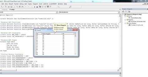 Multiline Balloon Tooltips Column Headers Dan Sorted Items Listview Vb6