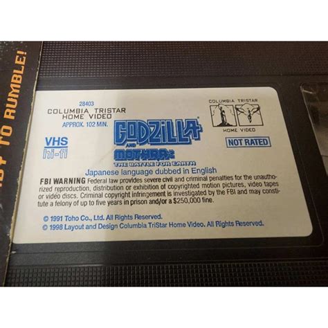 Past Chapters Cheesy Godzilla 1980s B Movie Vhs Tapes