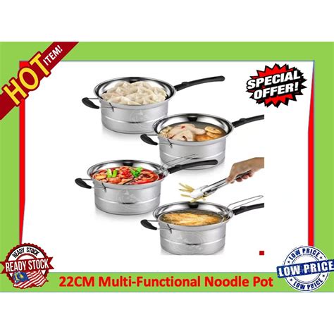 Korean Multi Cooker Cooking Pot Pan Deep Fry Fryer Steam Stew Pot Pan
