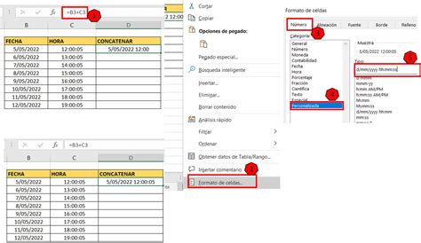 Como Concatenar Fechas Y Hora Con Formato Personalizado En Excel