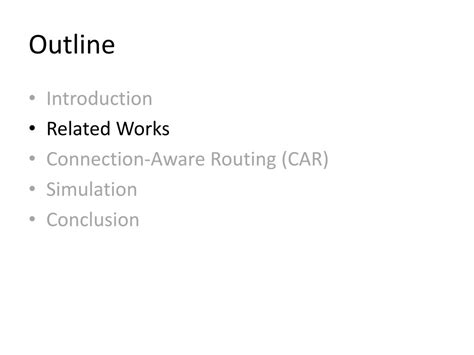 Ppt Connectivity Aware Routing Car In Vehicular Ad Hoc Networks