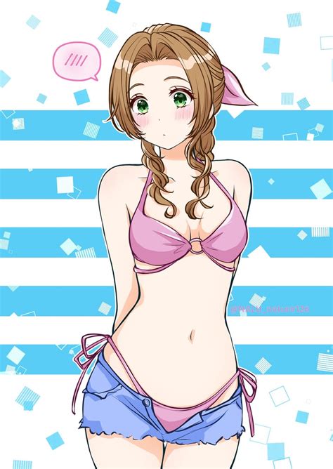 Aerith Gainsborough Final Fantasy And 1 More Drawn By Nalu Danbooru