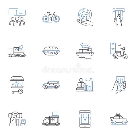 Warehouse Automation Line Icons Collection Robotics Drs Artificial Intelligence Rfid