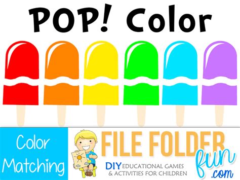 Popsicle Color Matching Game Preschool Colors Preschool Counting