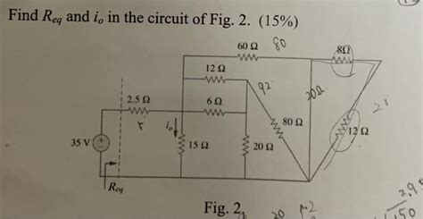 Solved Find Req And Io In The Circuit Of Fig 2 15 Chegg