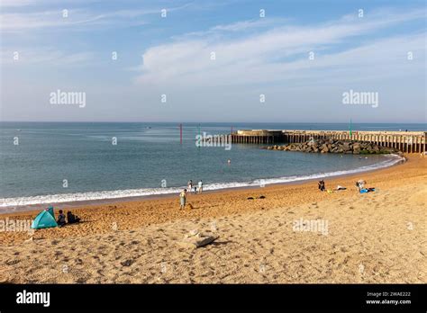 West Bay Beach Bridport On The Jurassic Coast In Dorset England Uk