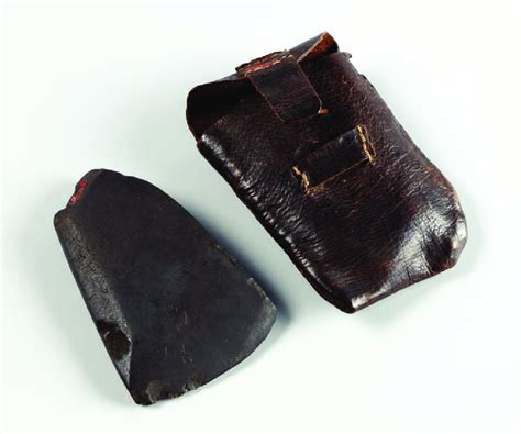 This Stone Age Chisel That Was Kept In A Leather Pouch Is One Of The
