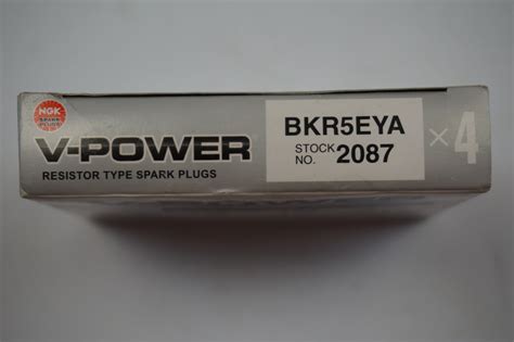 NGK V POWER BKR5EYA SPARK PLUGS PACK OF 4 #2087 NOS | Factory OEM Parts