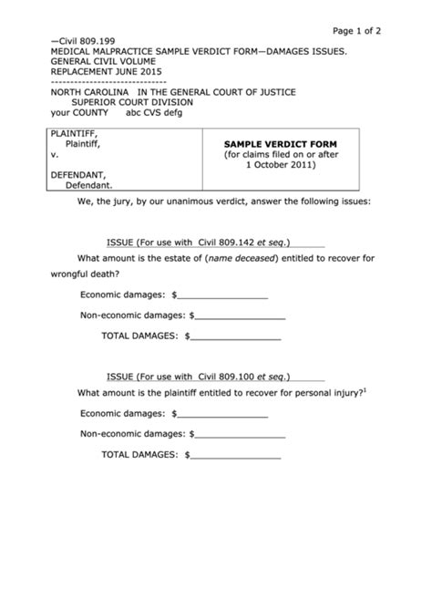 Top 5 Verdict Form Templates Free To Download In Pdf Format