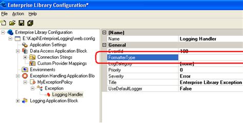 Enterprise Library Logging Configuration Experts Exchange