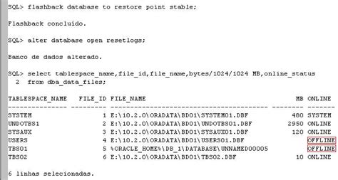 um pouco sobre o flashback database 10g 11g database blog
