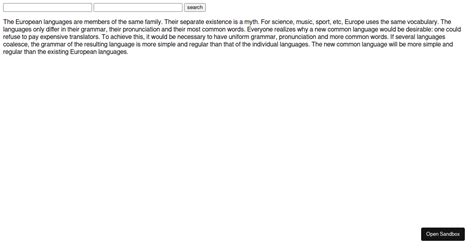 Highlight Codesandbox