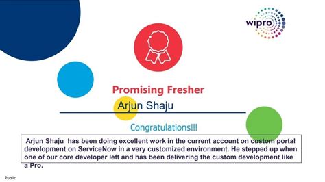 Arjun Shaju On Linkedin Wipro Wiproite Servicenow
