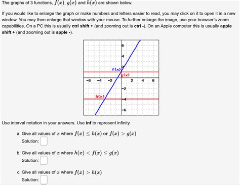 solved the graphs of 3 functions f x g x and h x are