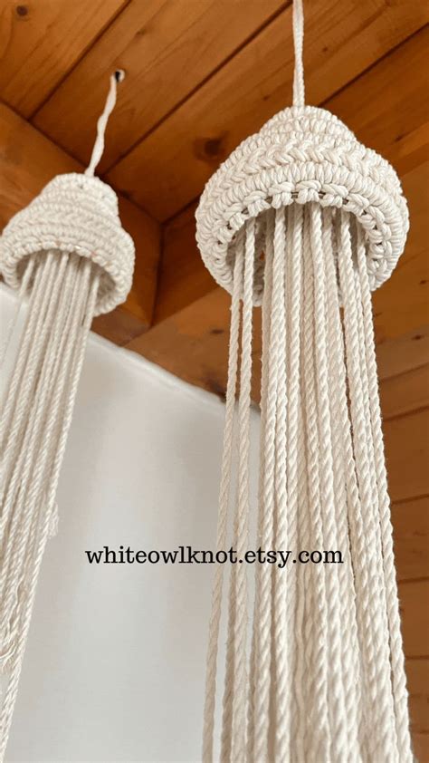 Macrame Jellyfish DIY PDF Pattern Macrame Patterns Diy Pattern Macrame Diy
