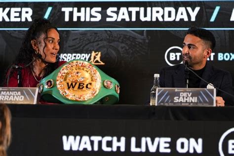 Photos Amanda Serrano Sarah Mahfoud Face To Face At Final Presser