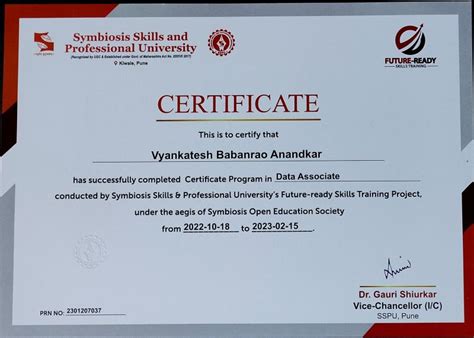 vyankatesh anandkar on linkedin dataanalyst datascience certificate
