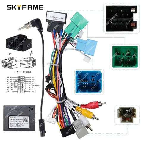 Skyfame Car 16pin Wiring Harness Adapter Canbus Box Decoder Android