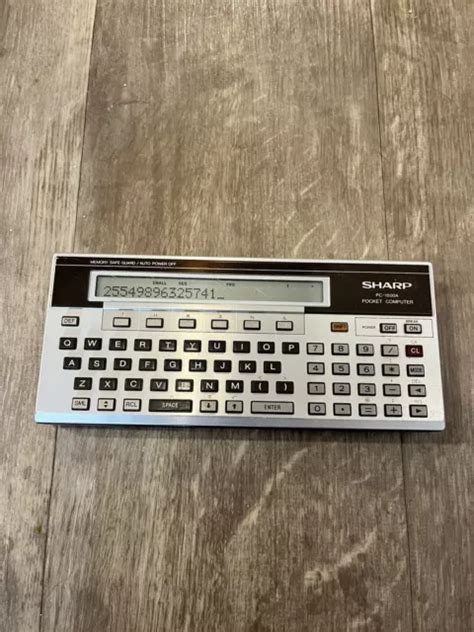 Vintage Sharp Pc 1500a Personal Computer Programmable Calculator