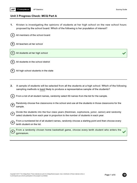 sampling methods multiple choice pdf sampling statistics