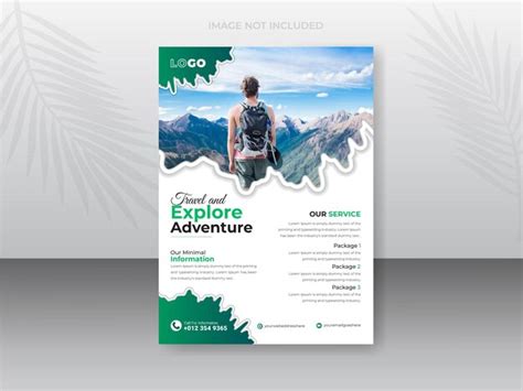 Viajes vacaciones verano y diseño de volante de turismo Diseño con