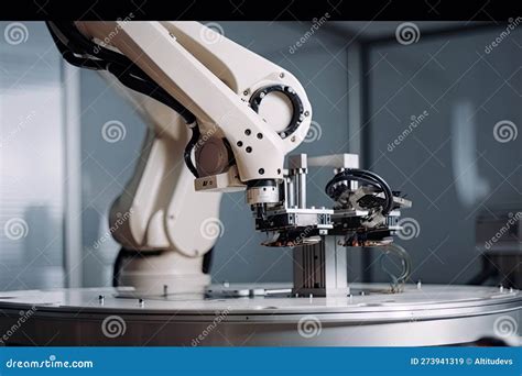 Robot Performing Precise And Delicate Assembly Operation In High Tech